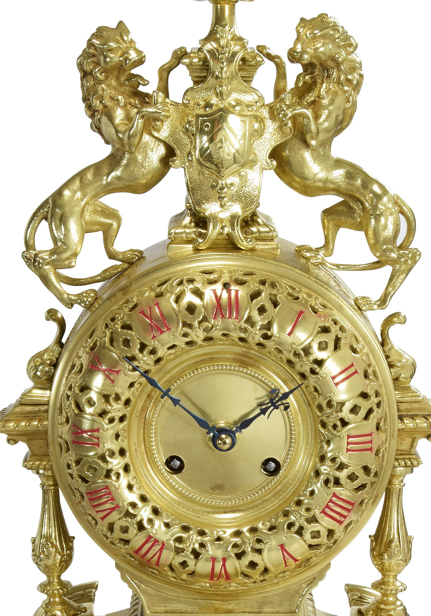 Pendule style Renaissance en bronze doré XIXème – Pendule ancienne et ...