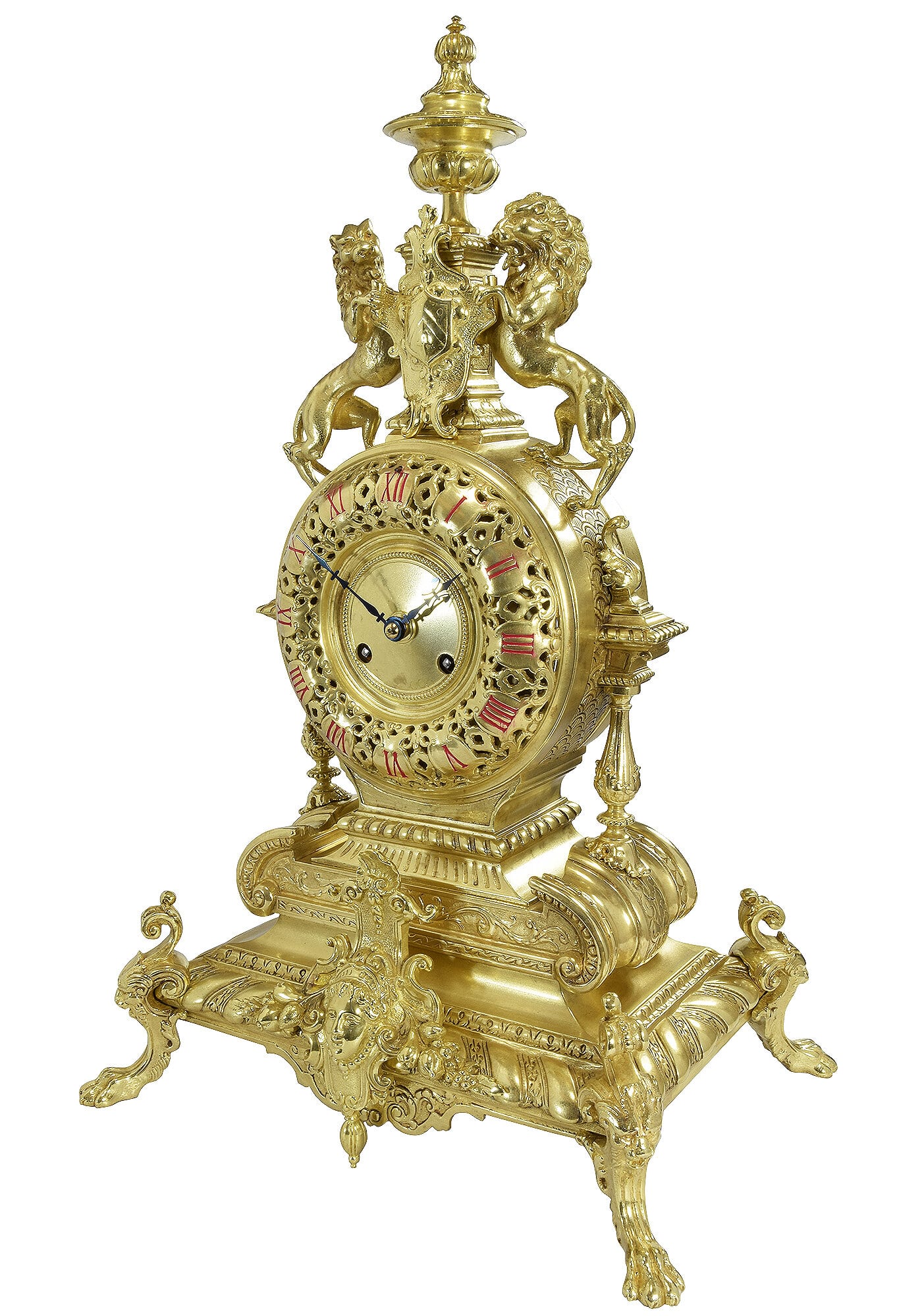 Pendule style Renaissance en bronze doré XIXème – Pendule ancienne et ...