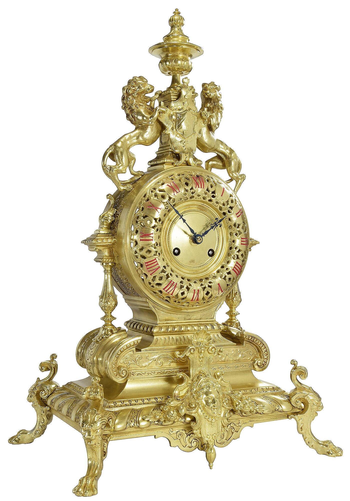 Pendule style Renaissance en bronze doré XIXème – Pendule ancienne et ...