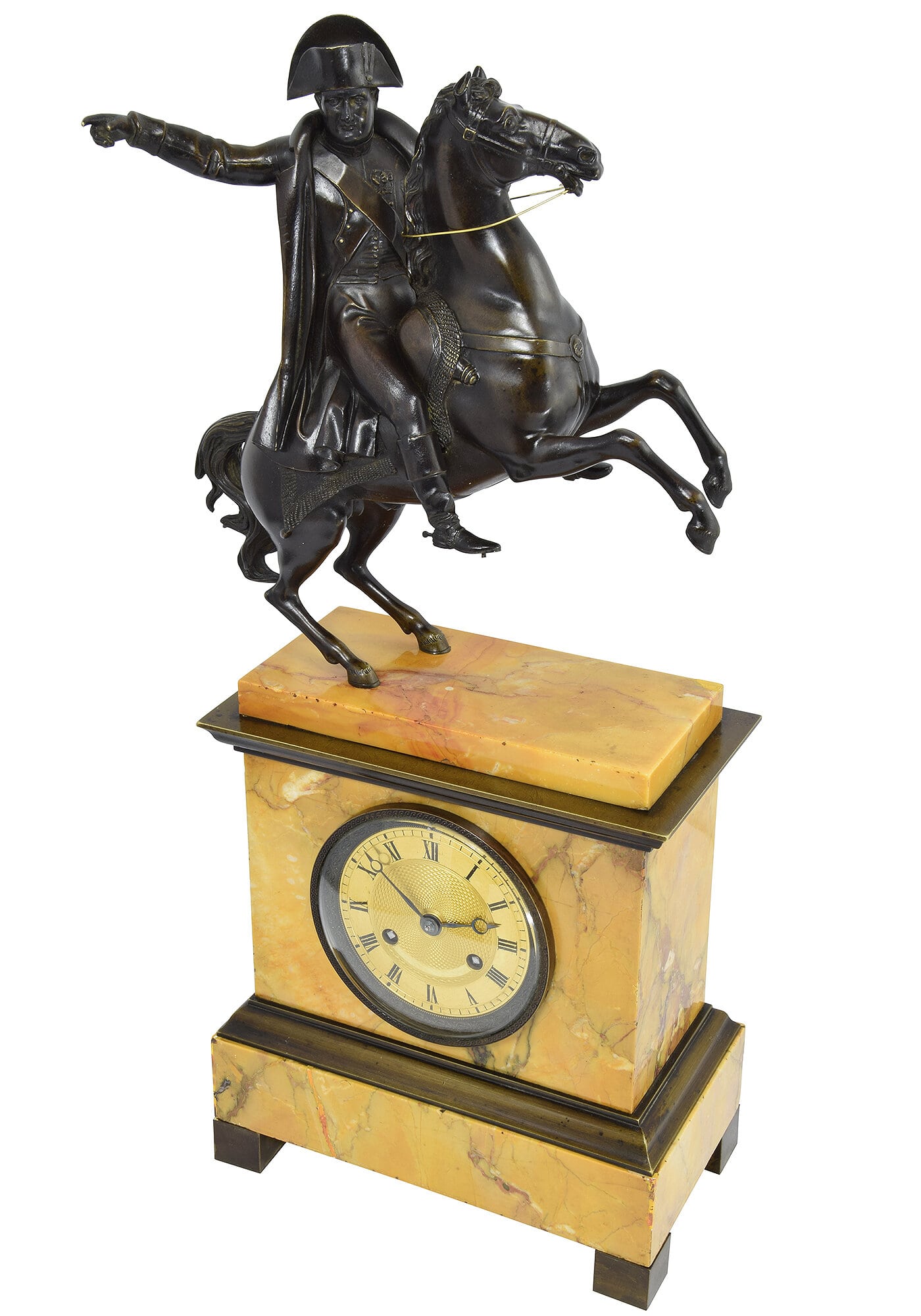 Clock Napoleon Bonaparte 1st consul at the passage of the Alps ...