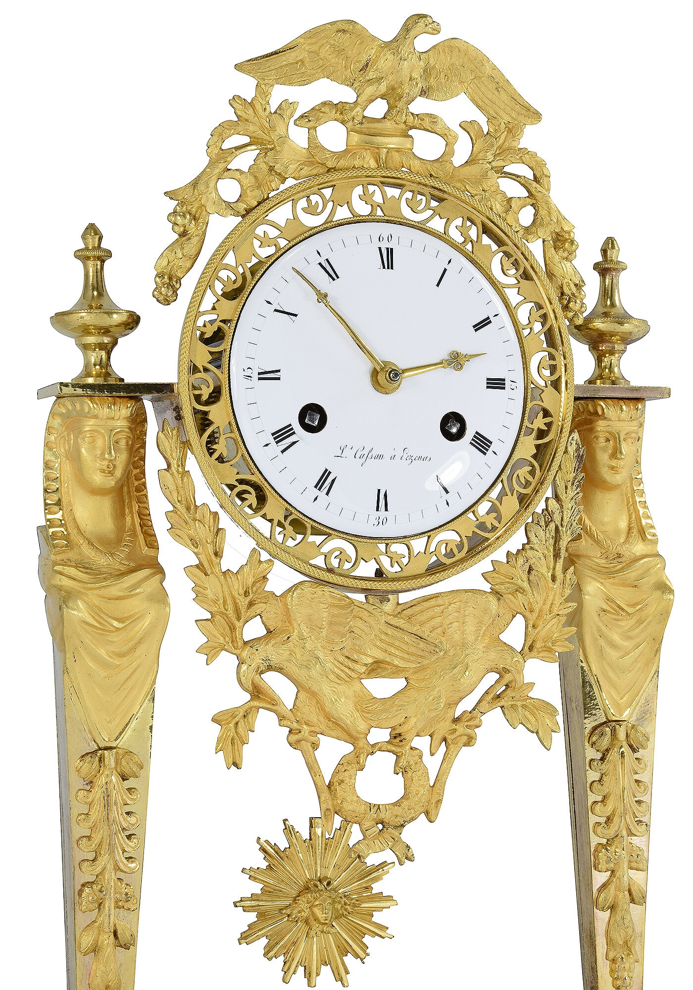 Pendule Empire « Retour D’Egypte » CAFSAN – Pendule ancienne et objets ...