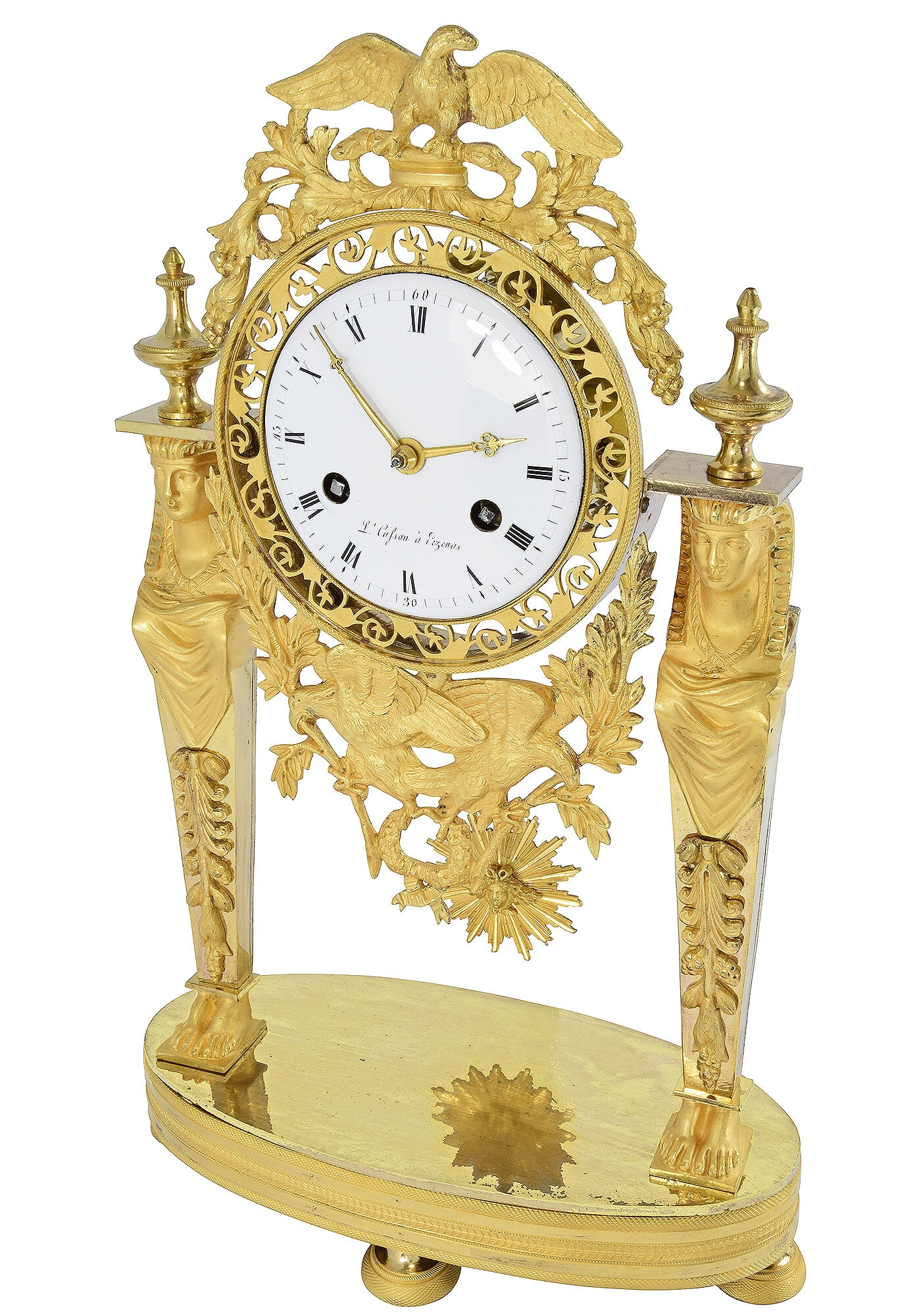 Pendule Empire « Retour D’Egypte » CAFSAN – Pendule ancienne et objets ...