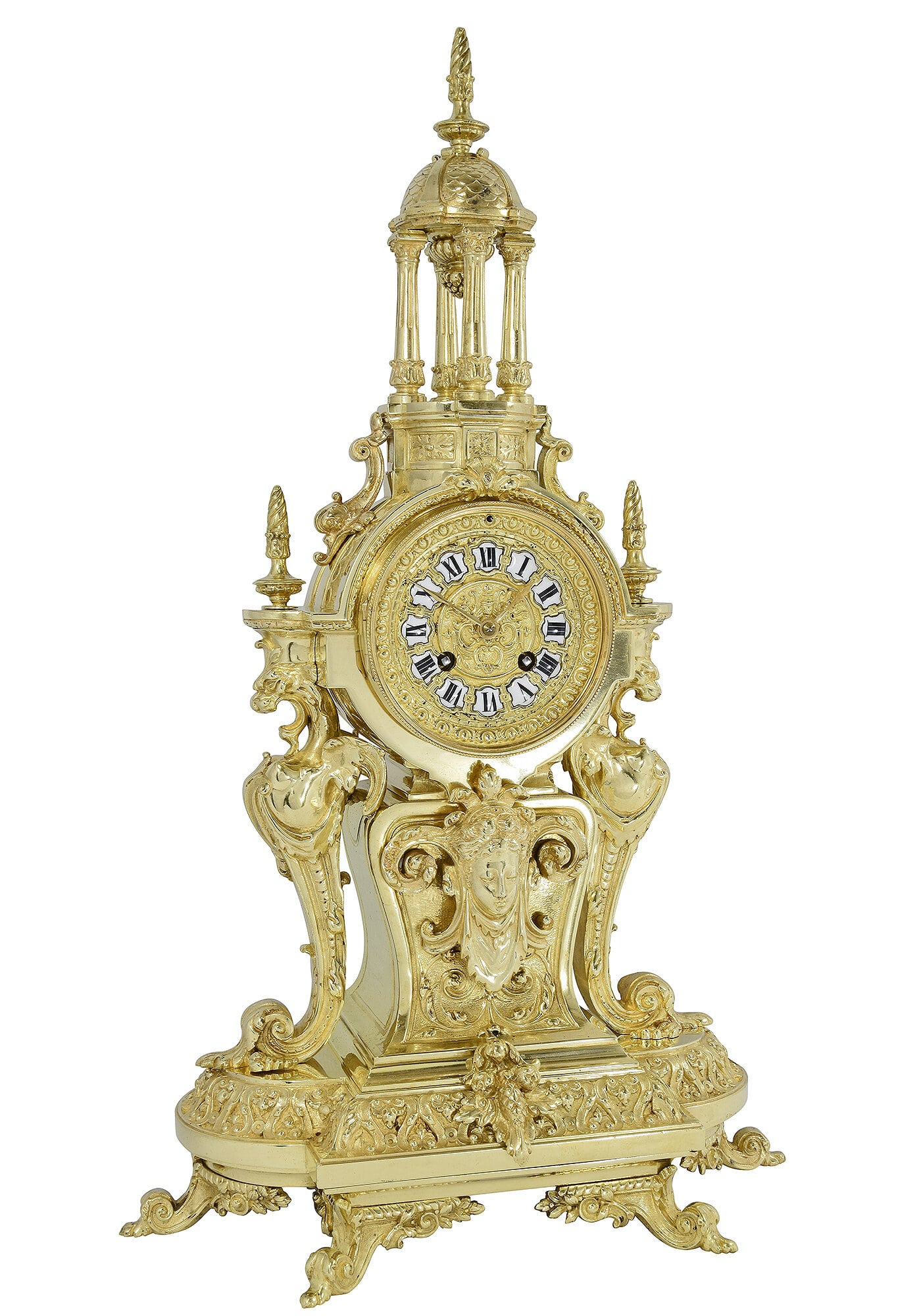 Pendule style Renaissance en bronze doré XIXème – Pendule ancienne et ...