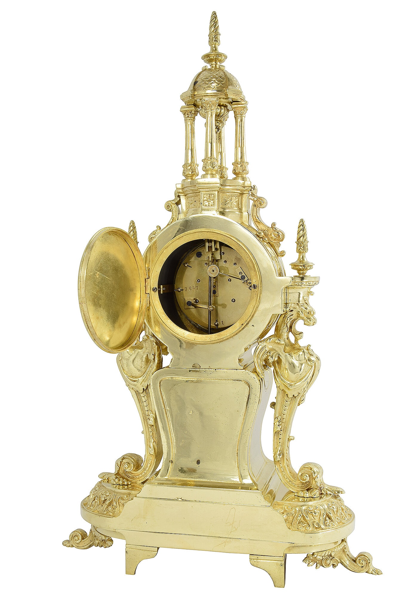 Pendule style Renaissance en bronze doré XIXème – Pendule ancienne et ...