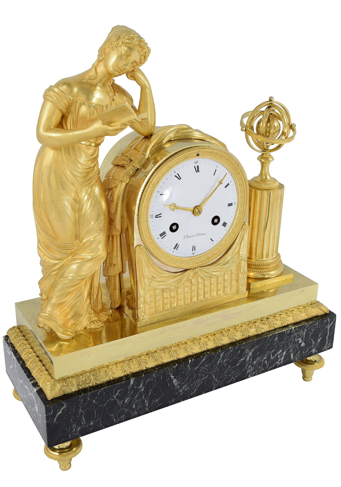 Pendule "Astronomie" d'époque Empire CLERET – Pendule ancienne et ...