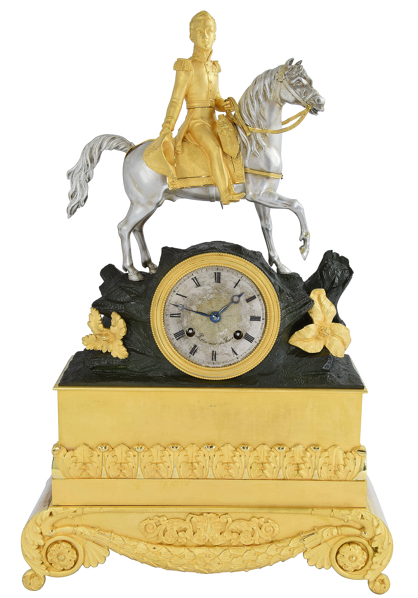 Pendule duc de Bordeaux à cheval Restauration 1830 – Pendule ancienne ...